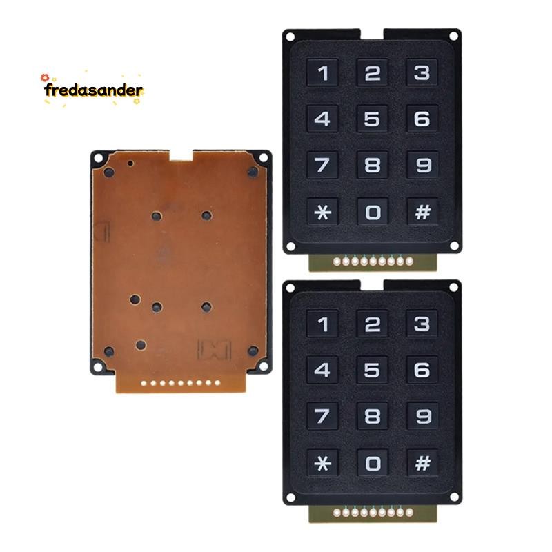 โมดูลคีย์บอร์ด 3 ชิ้น 12 คีย์ 4x3 คีย์บอร์ดเมทริกซ์ Array คีย์บอร์ด Lndustrial พร้อมการสแกน ...