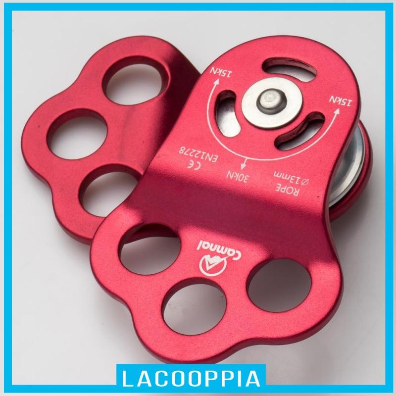 [พูลลีย์Triple Attachment 30KN] เหมาะสำหรับเชือก 13 มม., การปีนเขาและ ...