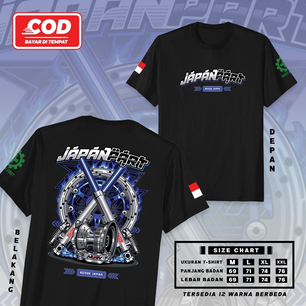 JAPAN MOTIF DISTRO เสื้อยืด PART ใหม่ล่าสุดเสื้อผ้า ROSOK เสื้อยืดเสื้อ ...