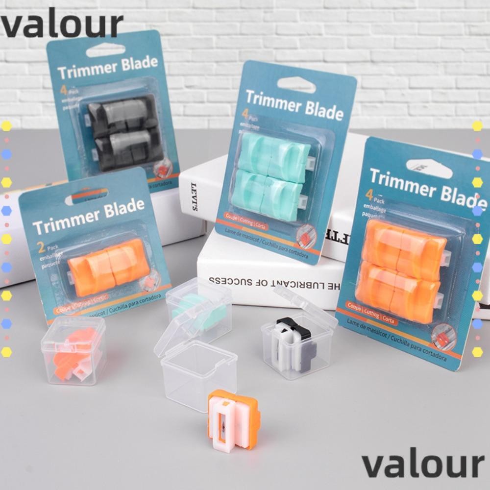 VALOUR 4PCS เครื่องตัดกระดาษเปลี่ยนใบมีด,พลาสติก 3 Coloss สําหรับเลือก ...