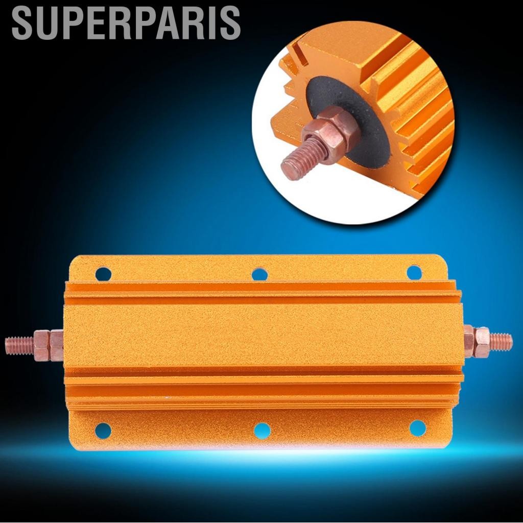 Superparis ตัวต้านทาน 200W 1OHM RX24 ตัวเรือนอลูมิเนียมสำหรับเซ็นเซอร์จ่ายไฟ Wirewound ตัว ...