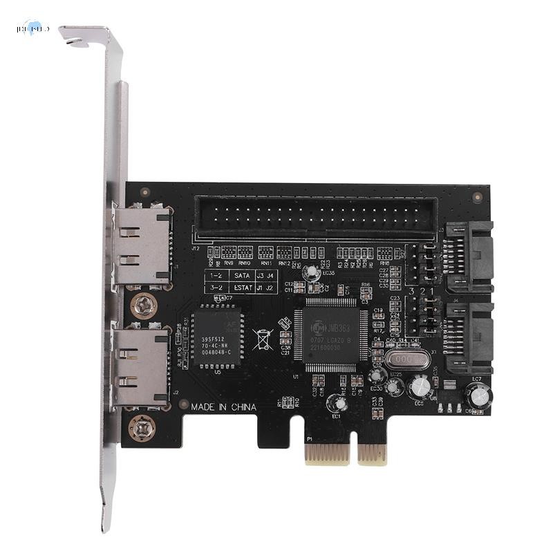 Pci to SATA Controller PCI to IDE PCI-E ถึง 2Sata IDE Jmb363 Disk Array Card Express การ์ดขยายอะ ...