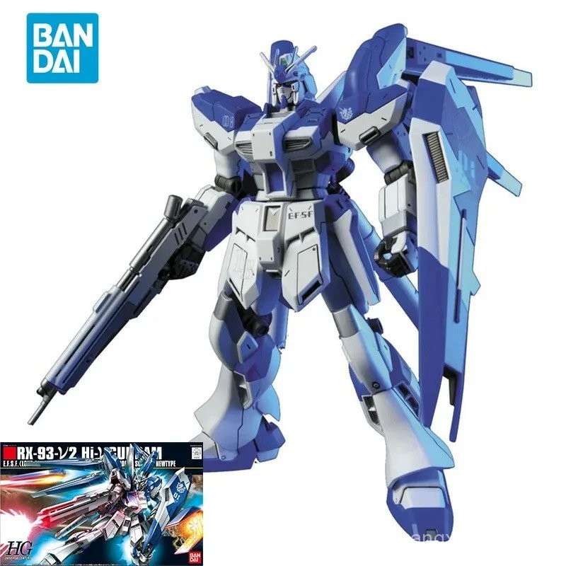 Bandai Original GUNDAM อะนิเมะรุ่น HGUC 1/144 RX-93-V2 Hi-vgundam Action FIGURE ASSEMBLY ของเล่น ...