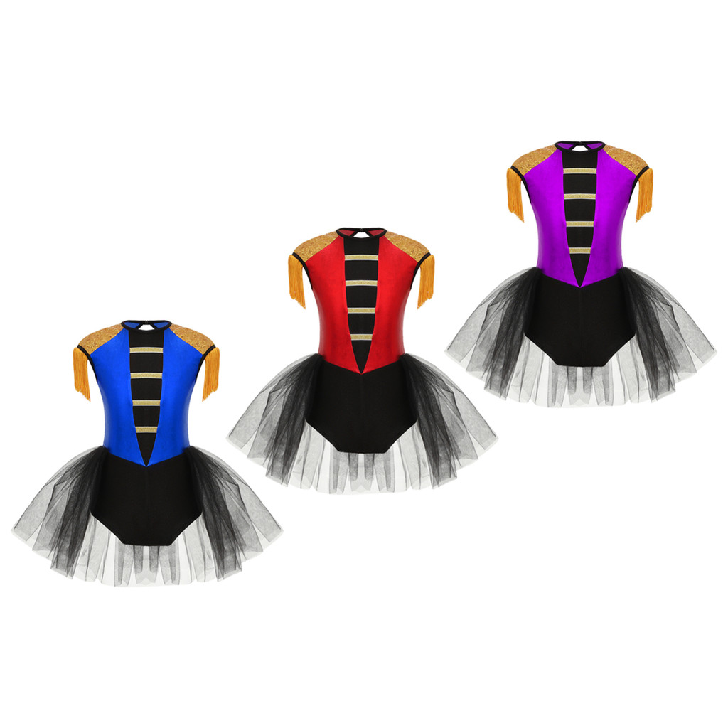 Kvysinly เด็กผู้หญิงฮาโลวีน Circus Ringmaster คอสเพลย์เครื่องแต่งกายแขน ...