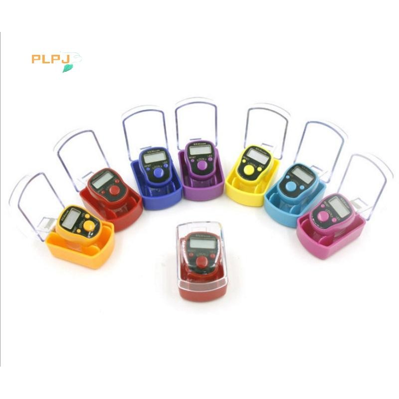 Plpj 5 หลัก LED Tally Counter Finger Ring Hand Tally Counter Digital ...