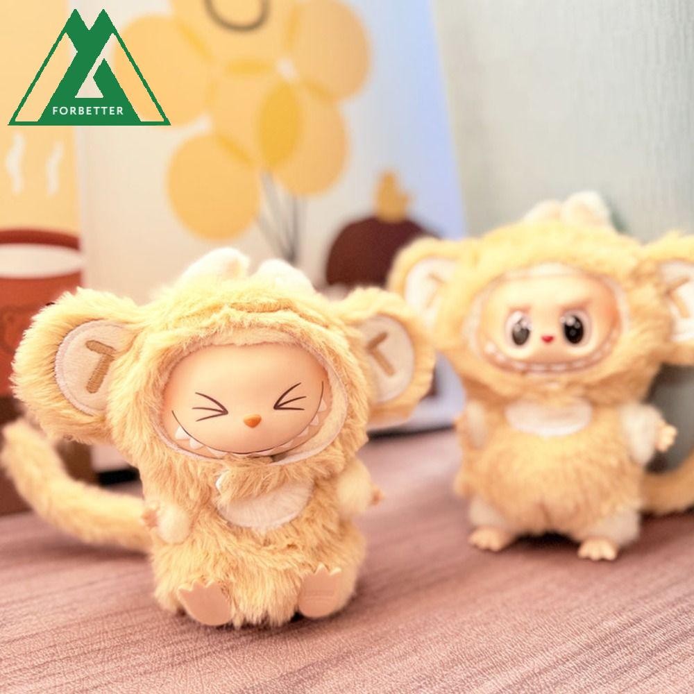 Forbetter นั่ง Labubu เวลาผ้า, แต่งตัว Big Ear & Long Tail Labubu ...