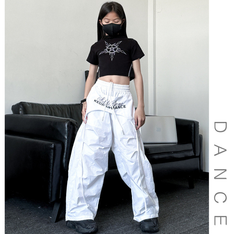 [KeDaYa] เสื้อฮู้ดแขนยาวแฟชั่นเกาหลี กางเกงขากว้างวินเทจอเมริกัน พร้อม ...