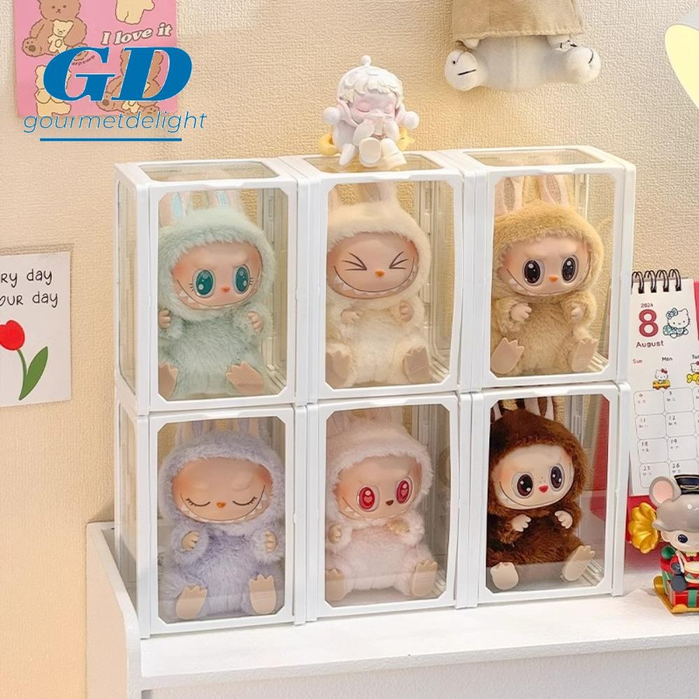 Gourmetdelight Labubu ตัวเลขตุ๊กตากล่อง,เครื่องประดับแสดงการ์ตูน Labubu ...