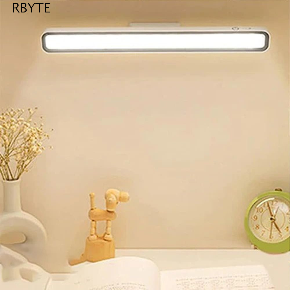 RBYTE โคมไฟตั้งโต๊ะแม่เหล็กที่ถูกระงับ, โคมไฟตั้งโต๊ะสํานักงานแม่เหล็ก USB, ไฟตู้ 3 ความสว่าง ...