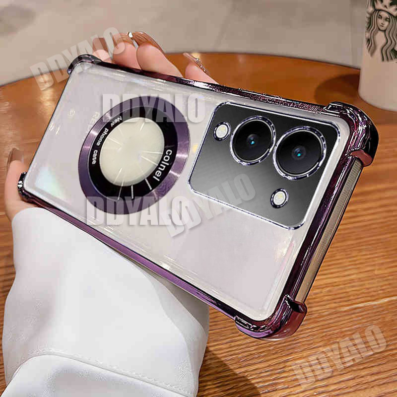 Airbag + ฟิล์มเลนส์Casing สําหรับ VIVO Y04 Y 04 VIVOY04 4G 2025 เคส ...