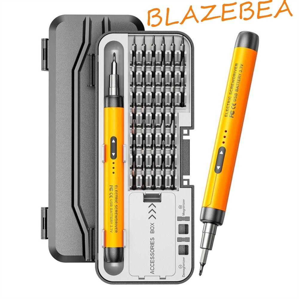BLAZEBEA สกรูแม่เหล็ก Bits, USB ชาร์จ Precision Power ไขควงไฟฟ้าชุด,แม่เหล็ก 46 in 1 Wireless ...