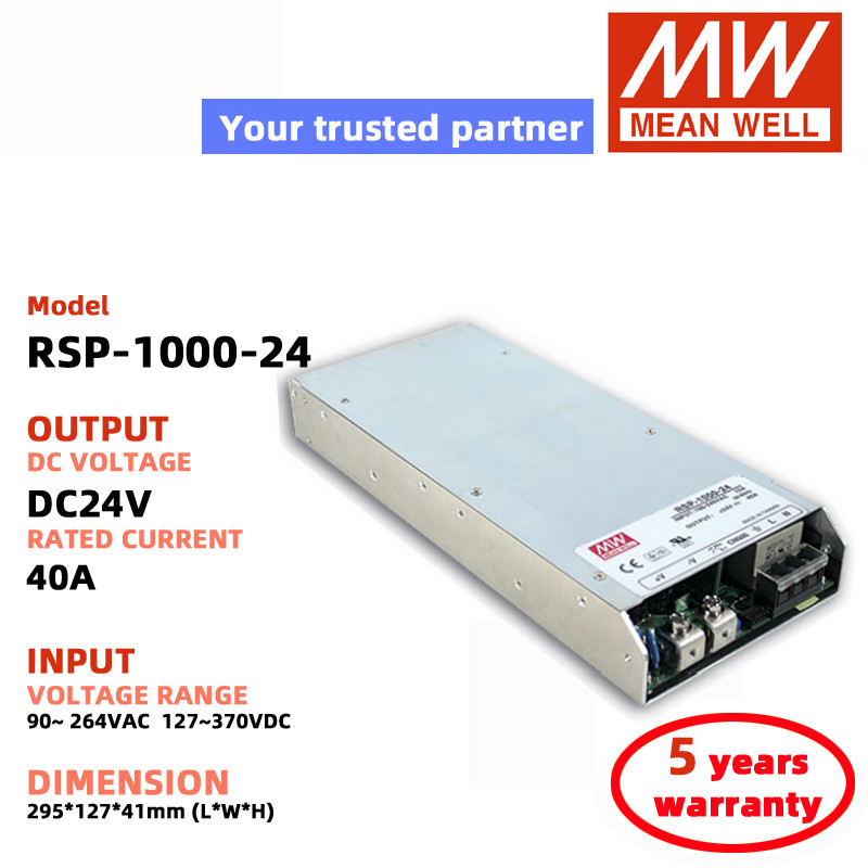 MEAN WELL RSP-1000-24 RSP-1000-12 RSP-1000-48 Switching power Supply ...