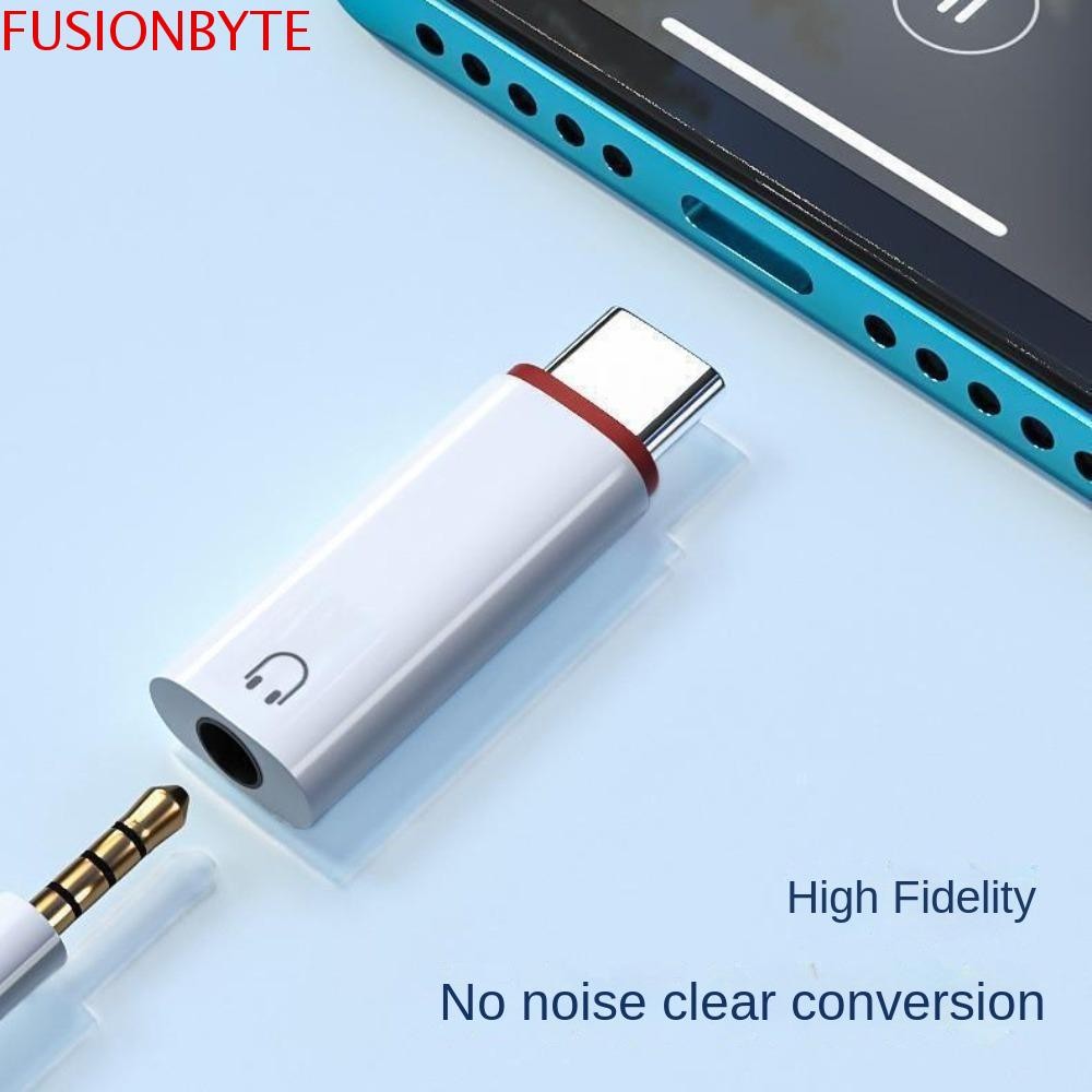 Fusionbyte ชุดหูฟังแบบมีสายตัวแปลง Type C, สายสัญญาณเสียงอะแดปเตอร์ AUX Type-C ถึง 3.5 มม., แบบ ...