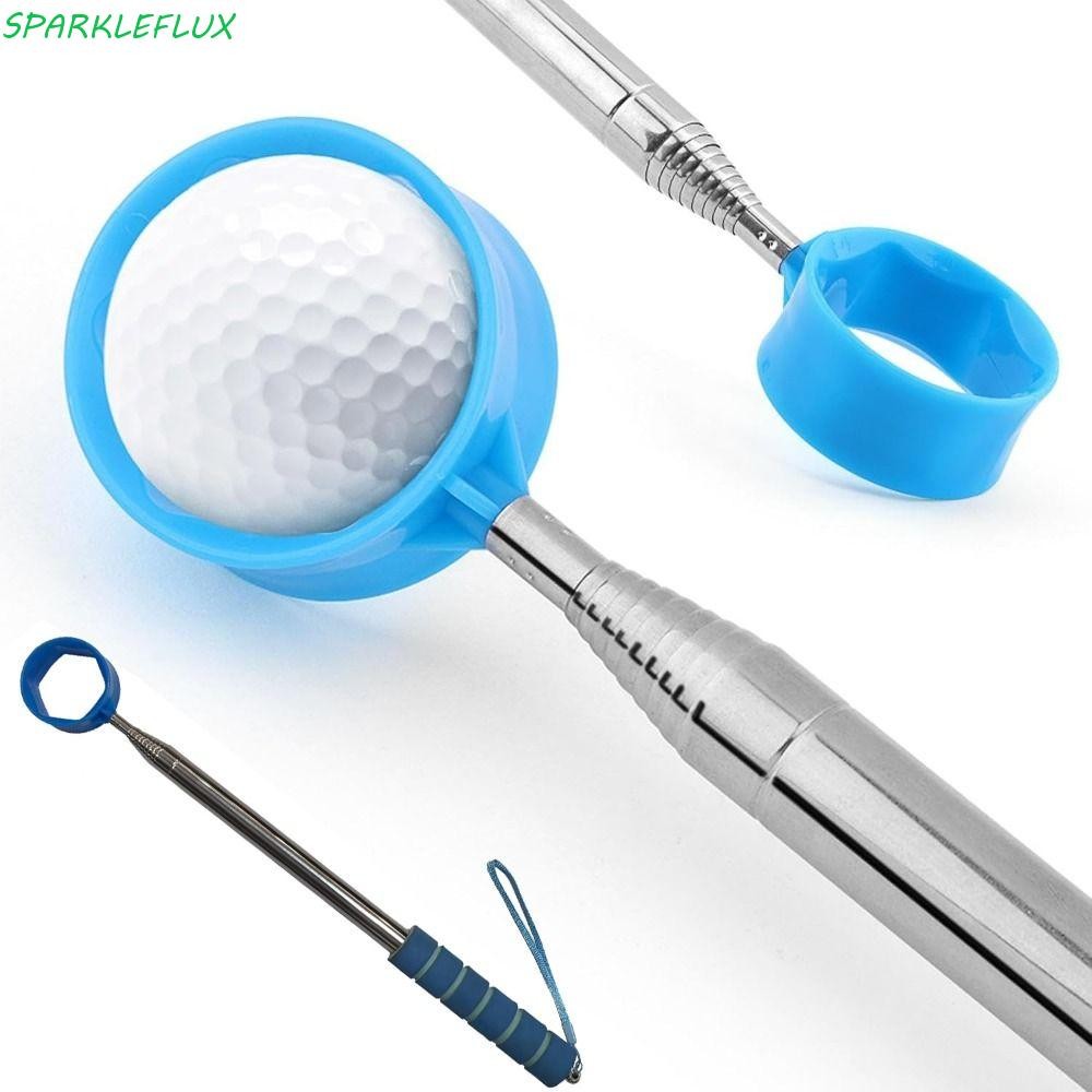 Sparkleflux Golf Ball Pick Up Tool, ขยายลูกกอล์ฟแบบยืดไสลด์สองด้าน, แบบ ...