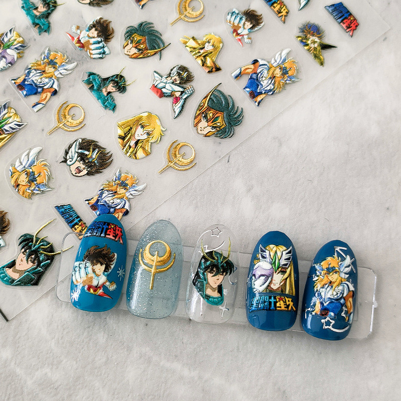 Tensor เทคโนโลยีใหม่ของญี่ปุ่น5D แผ่นแปะเล็บบางและเหนียวโปรการ์ดแผ่นแปะ ...