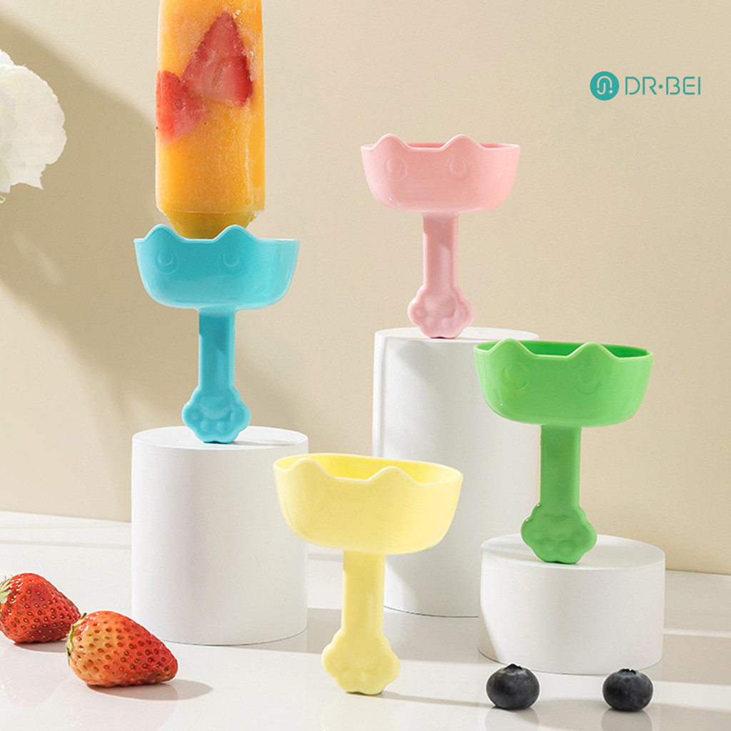 Dr.bei ที่วางไอติม Leak-Proof Drip Catcher Popsicle Stand with Cat Claw ...