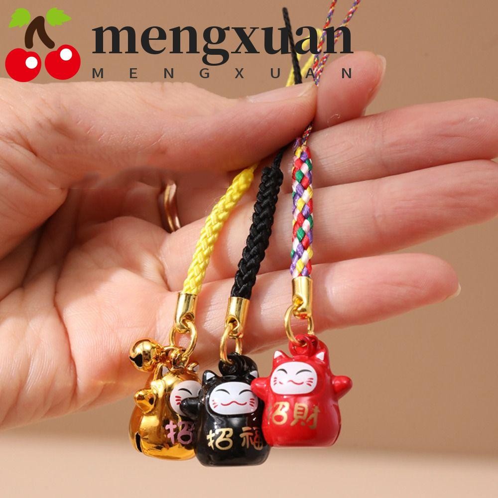 Mengxuan Lucky Cat Phone Charms, Lucky Cat สไตล์จีน Maneki Neko ...