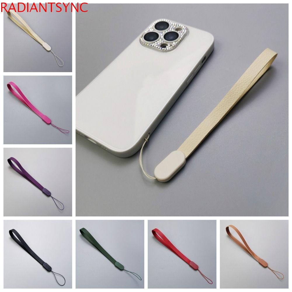 Radiantsync หนังสั้นโทรศัพท์มือถือ Lanyard, PU หนังสั้นเรียบง่ายสายรัดข้อมือ, Anti Los Anti-drop ...