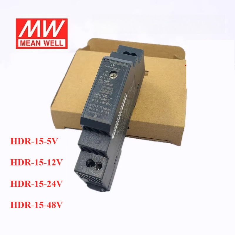 Mean WELL Switching Power HDR-15-5V, HDR-15-12V, HDR-15-24V, HDR-15-48V ...