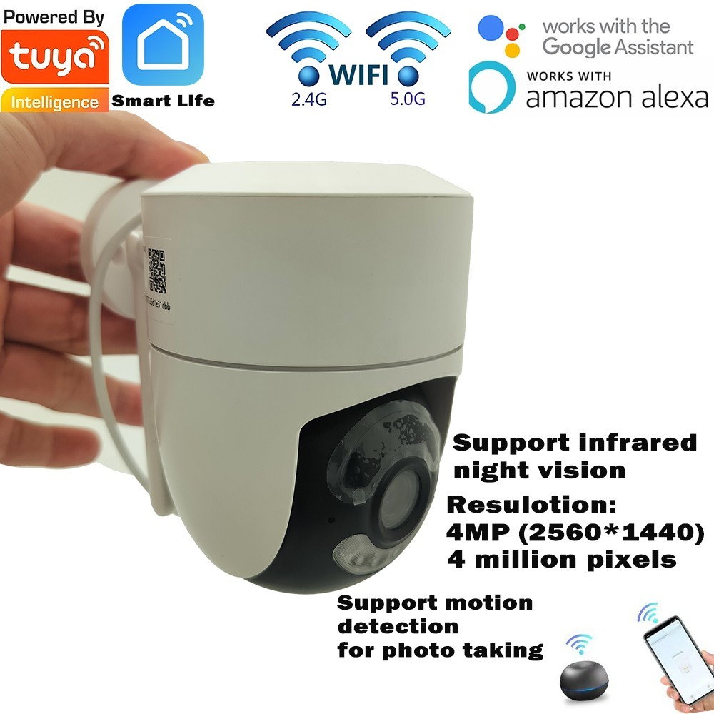Smart SECURITY CAMERA 360 WIFI OUTDOOR 4MP (2560*1440) สี NIGHT APP ...