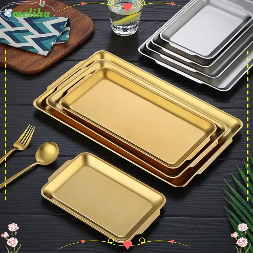 โมลิฮา กระทะย่าง, 304 ทองสแตนเลสสี่เหลี่ยมถาดเก็บอาหาร, ทนทานหนาทําความ ...