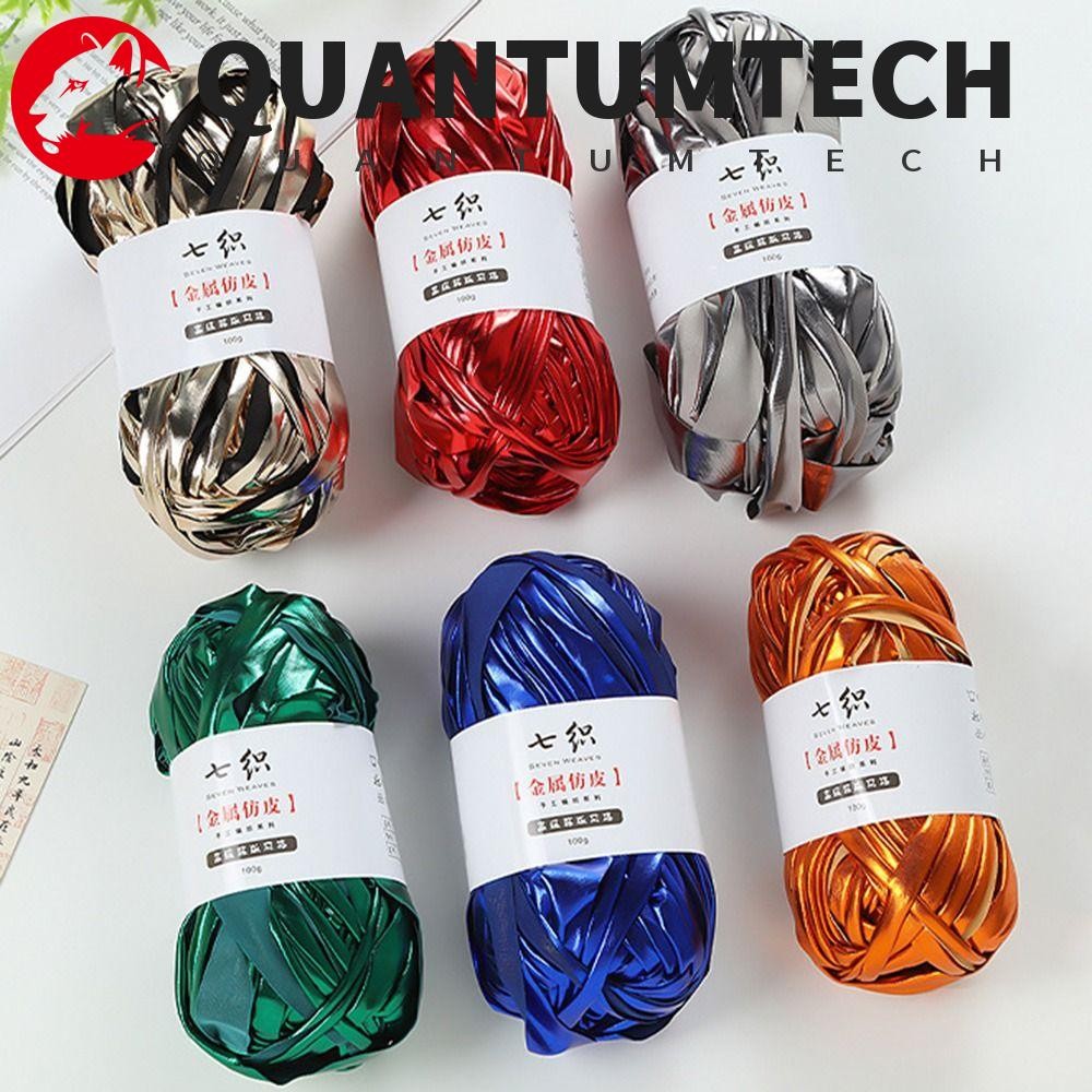 QUANTUMTECH เส้นด้ายหนังเทียม, 25M เส้นด้ายผ้าหนังเลียนแบบเงา, ผิวเพื่อนยืดหยุ่นบางแถบแบนกว้างโ ...