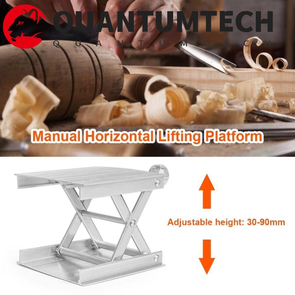 QUANTUMTECH โต๊ะยก,อลูมิเนียมแผ่นห้องปฏิบัติการขาตั้งยกแบบแมนนวล,แพลตฟอร์มพลาสติกคุณภาพสูงช่าง ...