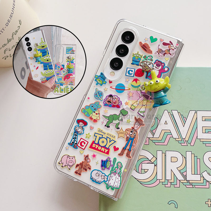 การ์ตูนการพิมพ์ Toy Story เคสโทรศัพท์สามตาพร้อม Action Figure Samsung ...