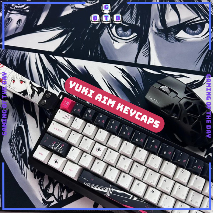 Yuki Aim Keycaps โปรไฟล์เชอร์รี่พร้อมรากญี่ปุ่น PBT Dye Sub โดย GOD ...