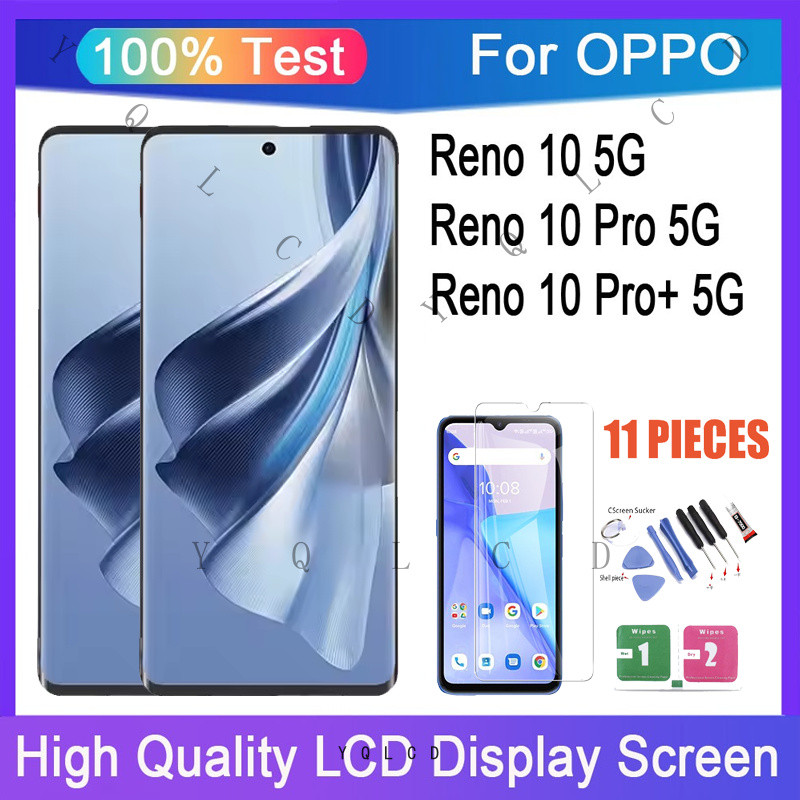 Original AMOLED OPPO Reno 10 5G Reno 10 Pro 5G Reno 10 Pro Plus 5G จอ ...