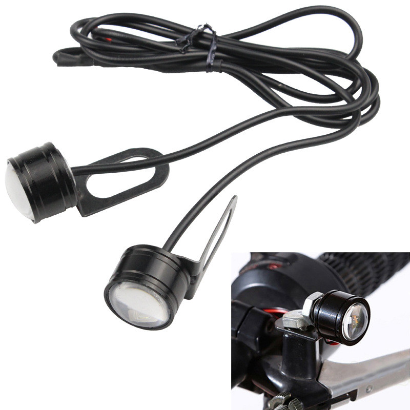 ขายร้อนรถจักรยานยนต์ดัดแปลงไฟกระจก LED Hawkeye Light รถออฟโรด Ghost หัว ...