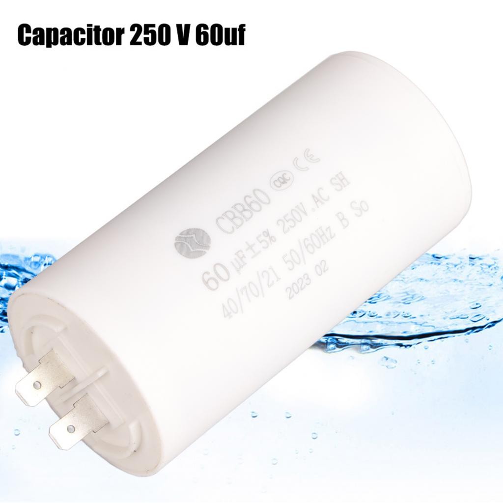 CBB60 ตัวเก็บประจุแบบพลาสติกรูปทรงกระบอก AC 250V 60uF 50/60HZ | Shopee Thailand