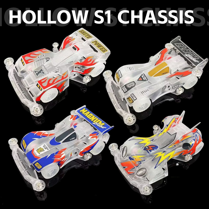 MINI 4WD RACER TAMIYA SERIES รถโปร่งใส, สเกล 1:32, รถจิ๊ปปิน JIEPIN ...