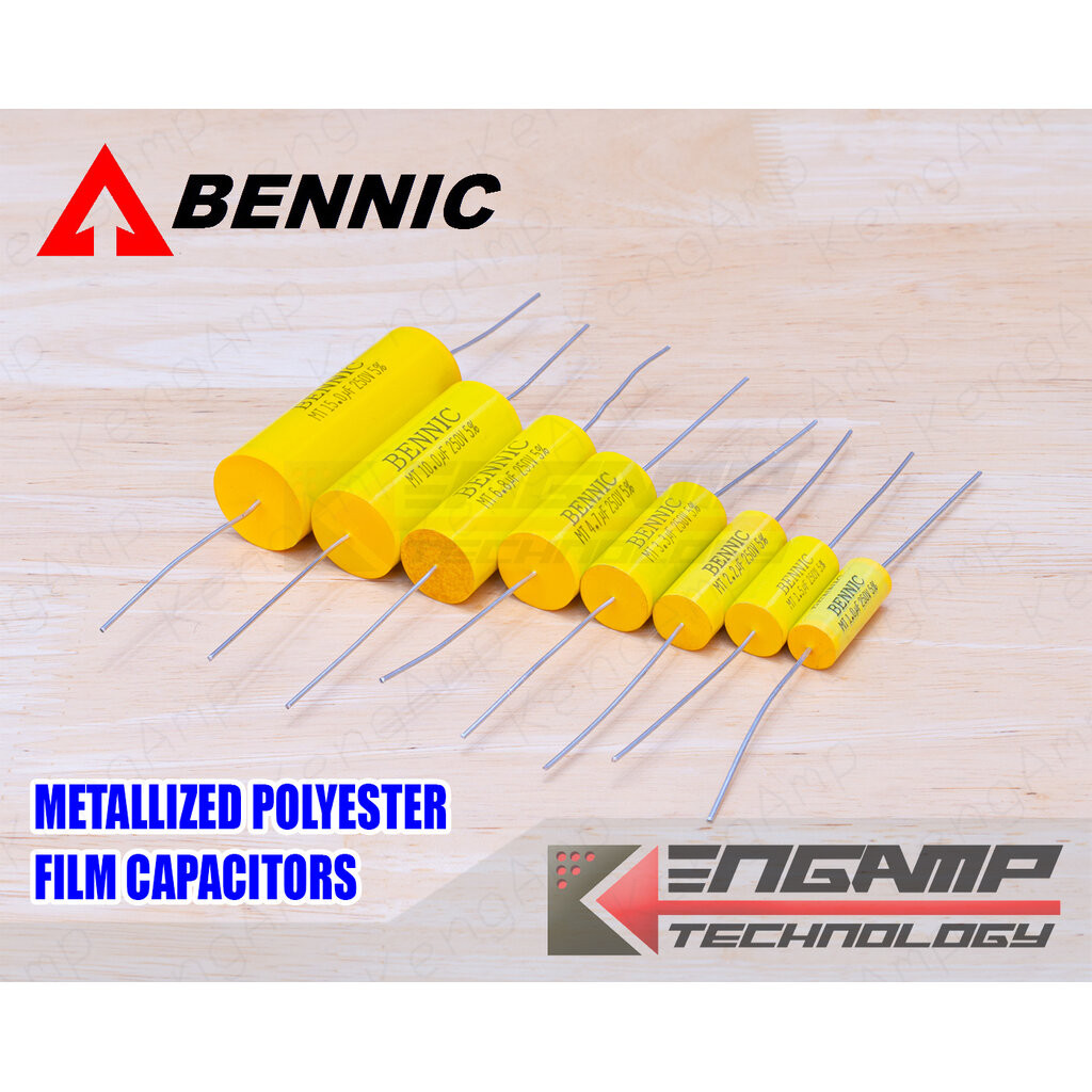 (มีตัวเลือก) [F-CAP] BENNIC METALLIZED POLYESTER FILM CAPACITORS 1uF 1 ...