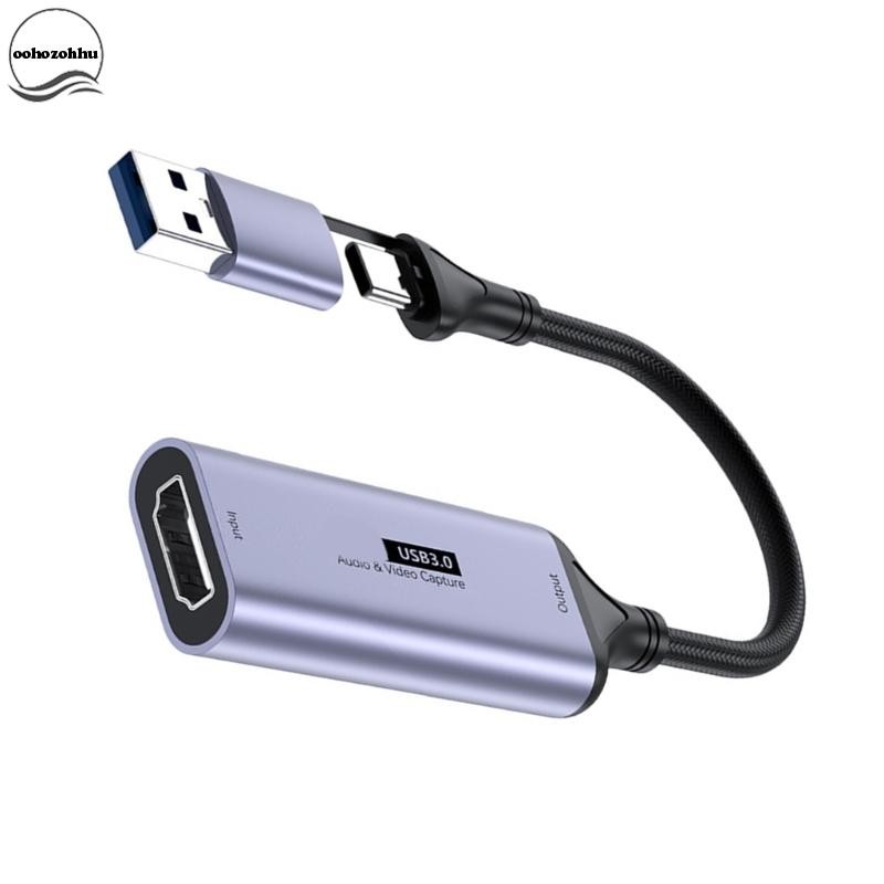 Ooh การ์ดจับภาพวิดีโอ 4K HDTV เป็น USB CA Capture Card Video Grabbers ...