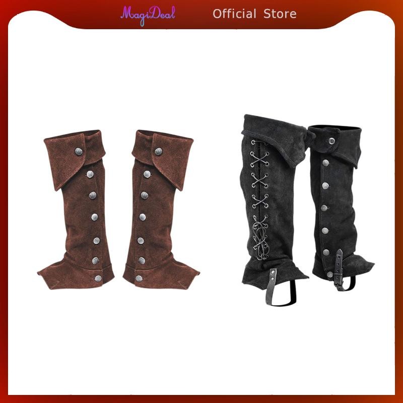 [MAGIDEAL] Pirate Boot Cover Boots Case Leg Guards Waterproof Boot Top ...