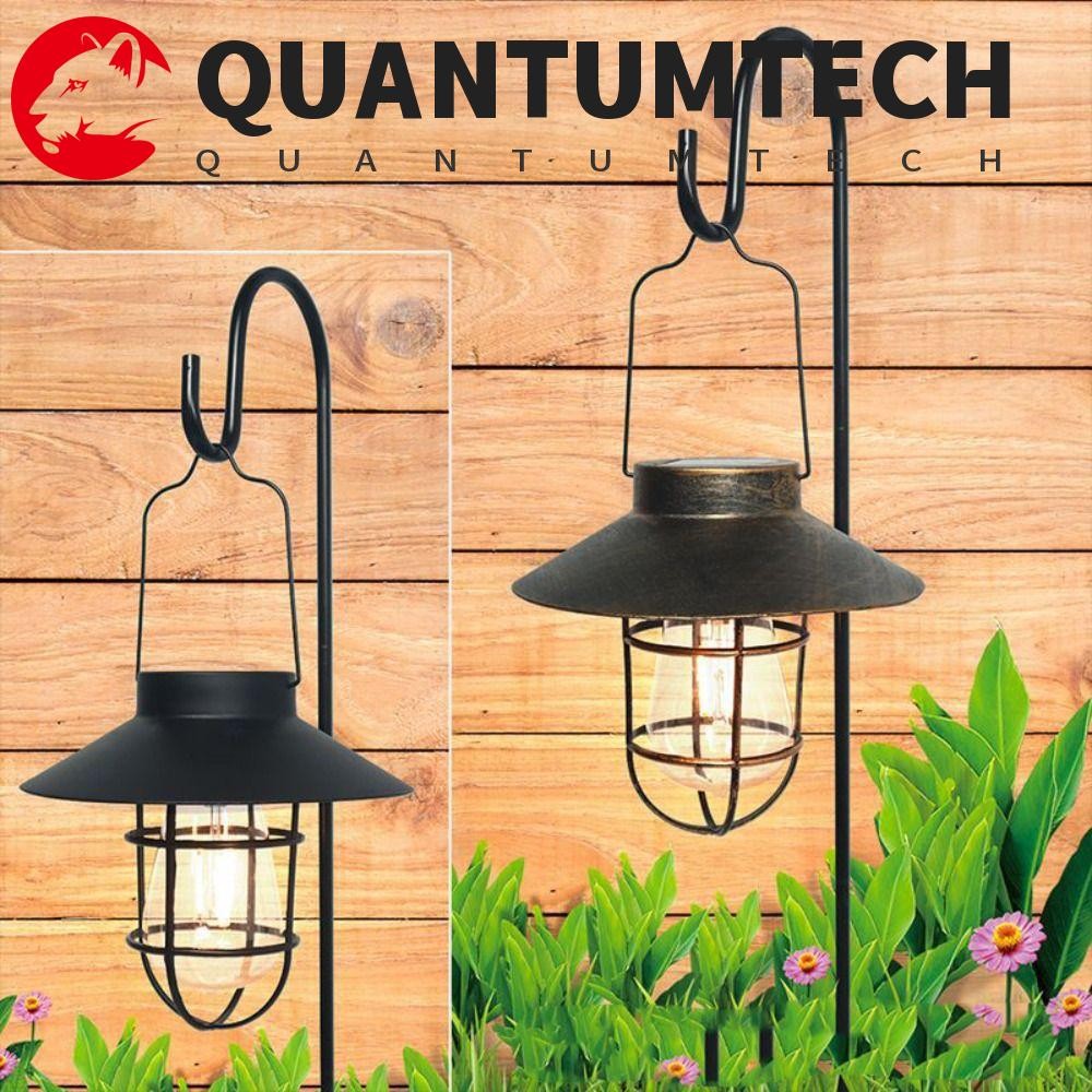 QUANTUMTECH โคมไฟพลังงานแสงอาทิตย์, Retro พร้อมหลอดไฟทังสเตนแขวนโคมไฟ,โคมระย้าเครื่องประดับแบบ ...