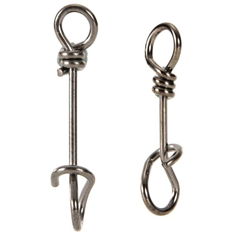 L 50 ชิ้นเปลี่ยน Fly Fishing Fasteners สแตนเลสตะขอ Snaps Pin | Shopee ...