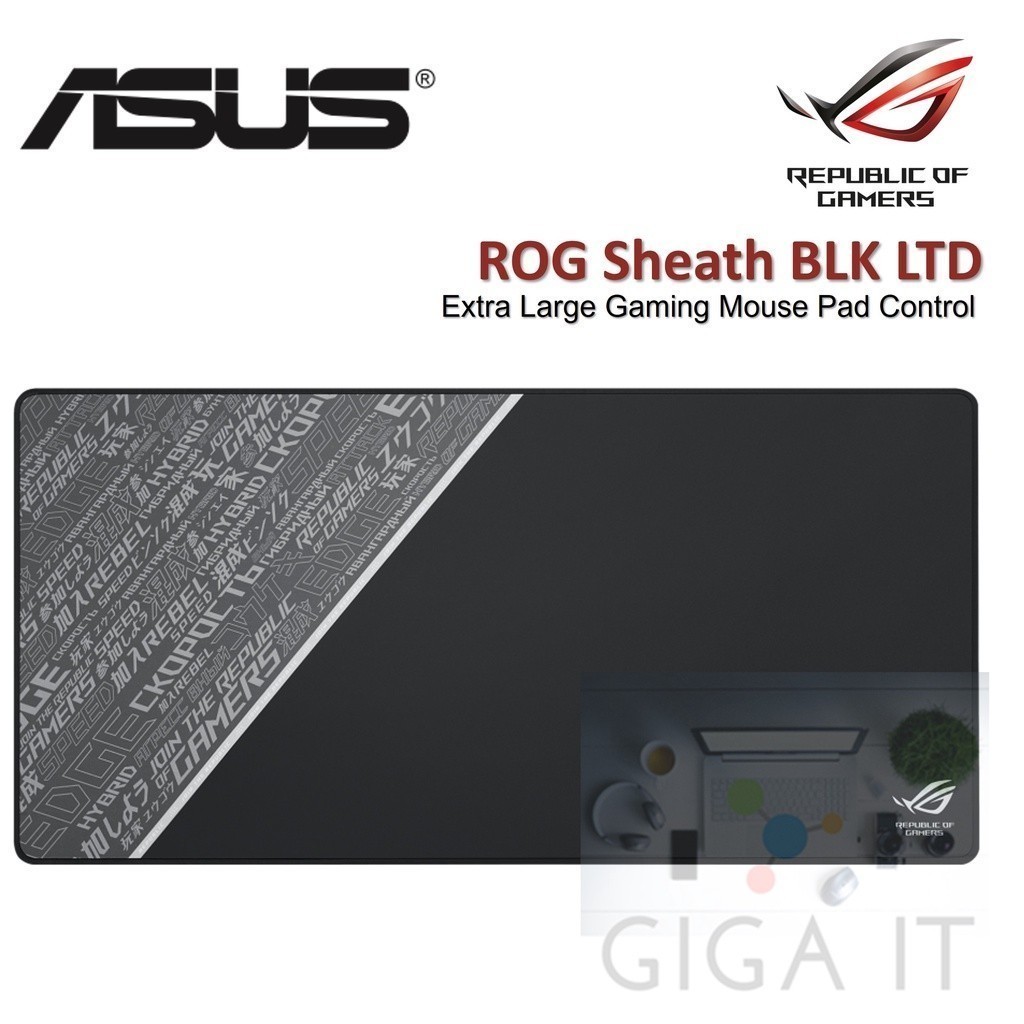 ASUS NC01 ROG Sheath Black LTD Extra Large Gaming Mouse Pad Control ...