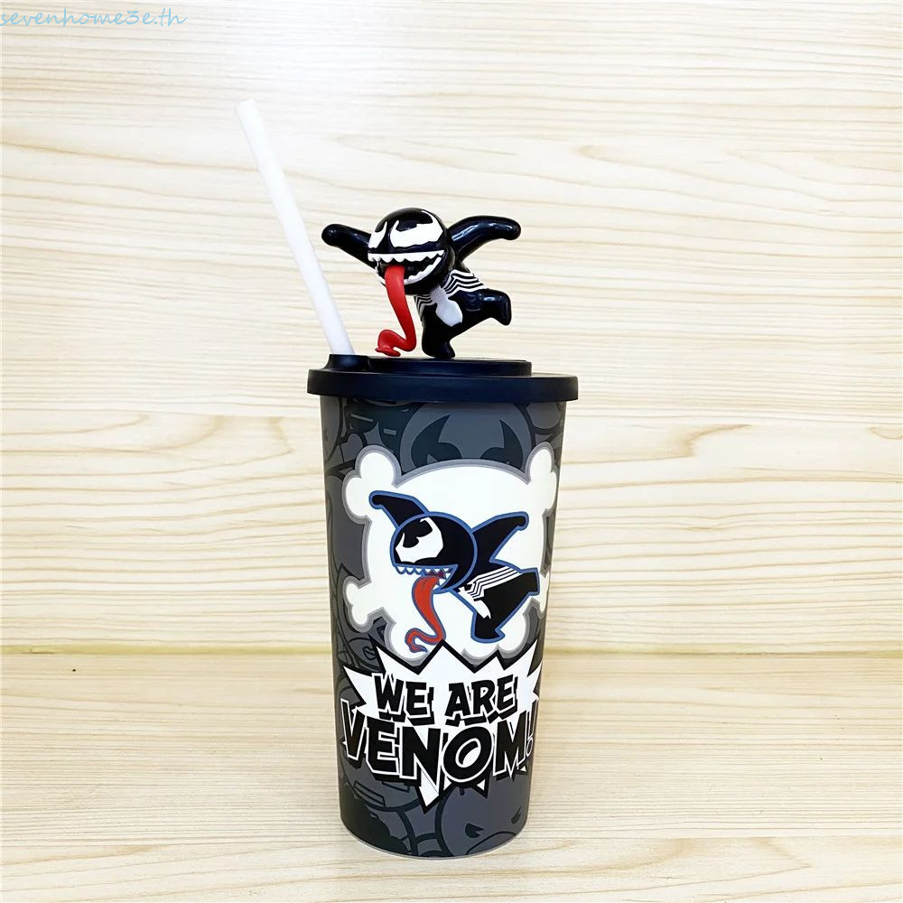Sevenhome3e Venom Water Cup, 22oz Marvel Venom Mini Figure Cup, การ์ตูน ...
