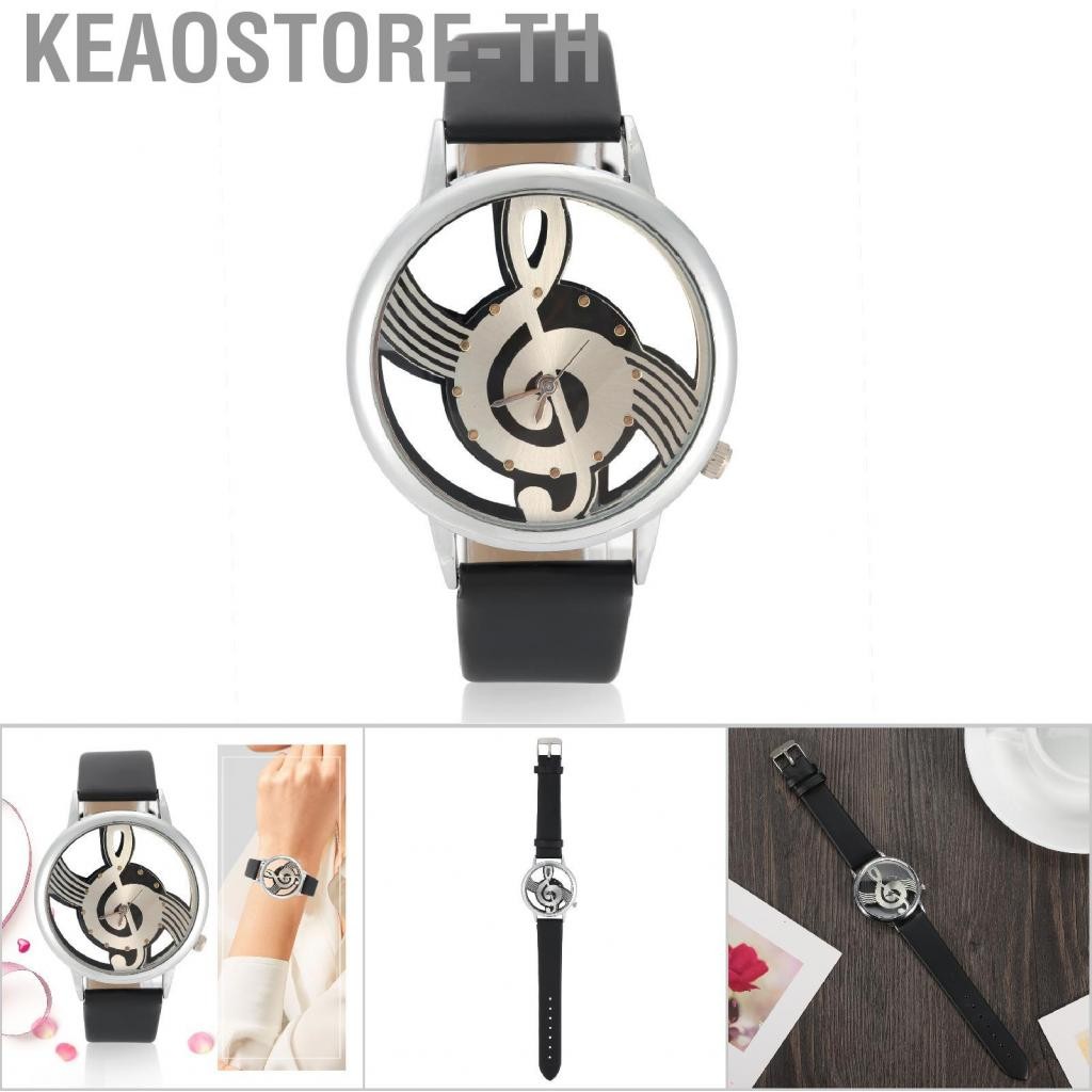 Keaostore-th นาฬิกาคู่ 2 สีที่ไม่ซ้ำกันควอตซ์นาฬิกาอะนาล็อกรอบ Hollow ...