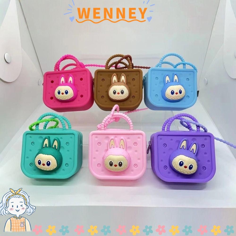 จี้กระเป๋า WENNY, กระเป๋าใส่เหรียญ Mini DIY Labubu, กระเป๋ารูซิลิโคน ...
