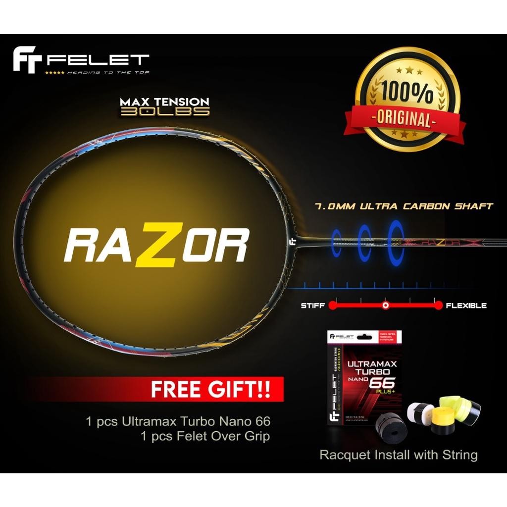 Felet Fleet Razor Racket ไม้แบดมินตัน Ract แบดมินตัน Racquet แบดมินตัน ...