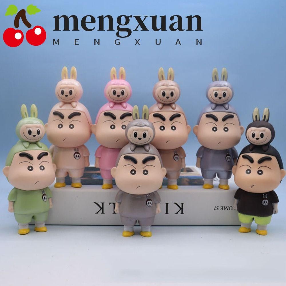 Mengxuan Crayon Shin-Chan Labubu รุ่น,ตุ๊กตา PVC อะนิเมะ Labubu Crayon ...