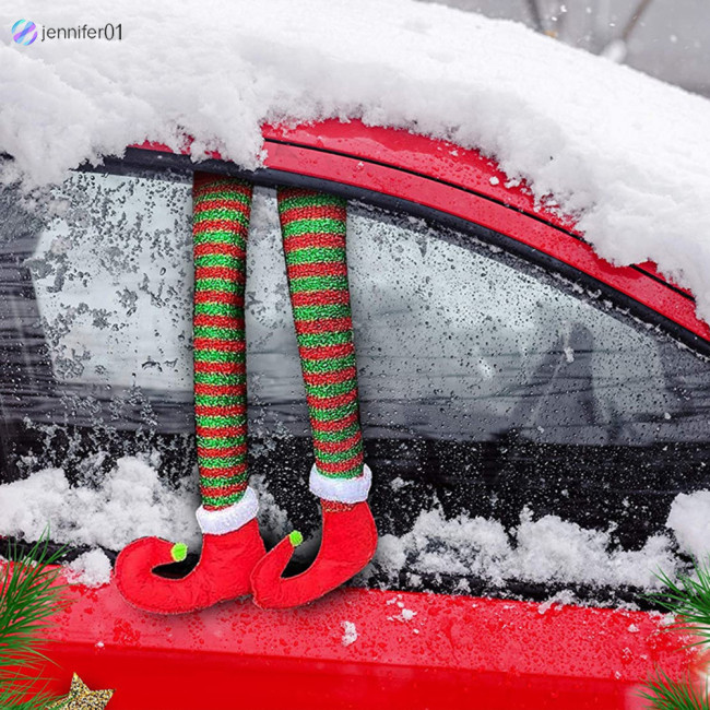 Jen คริสต์มาส Elf ขารถตกแต่งจี้แขวนเครื่องประดับน่ารัก Xmas Elves ...