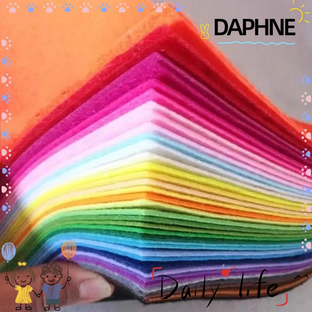 Daphne 40 ชิ้นผ้าสักหลาดแผ่น, งานฝีมือที่มีสีสันผ้าไม่ทอ, คุณภาพสูงทน ...