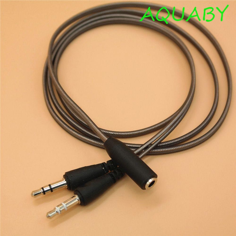 AQUABY 3.5 มม.แจ็ค Splitter Y-Splitter 3.5 มม.หญิง 2 ชาย PC อะแดปเตอร์หูฟัง | Shopee Thailand