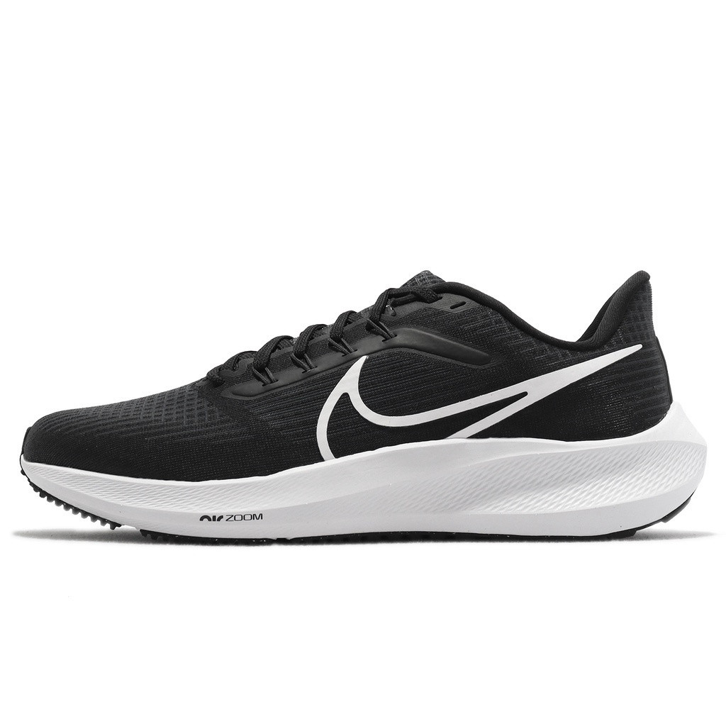 Nike Jogging Shoes Air Zoom Pegasus 39 Black White Road Running Mens ...