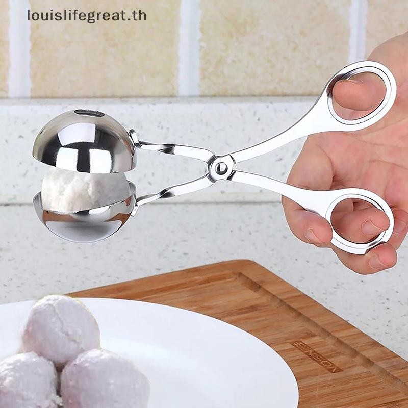 Louislifegreat Ball Maker เครื่องมือคลิปสแตนเลสรอบข้าว Ball Shaper ช้อน ...