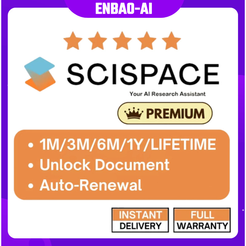 [ENBAO-AI]Scispace Premium ChatGPT Alternative Formerly Typeset Ai Copilot | Shopee Thailand